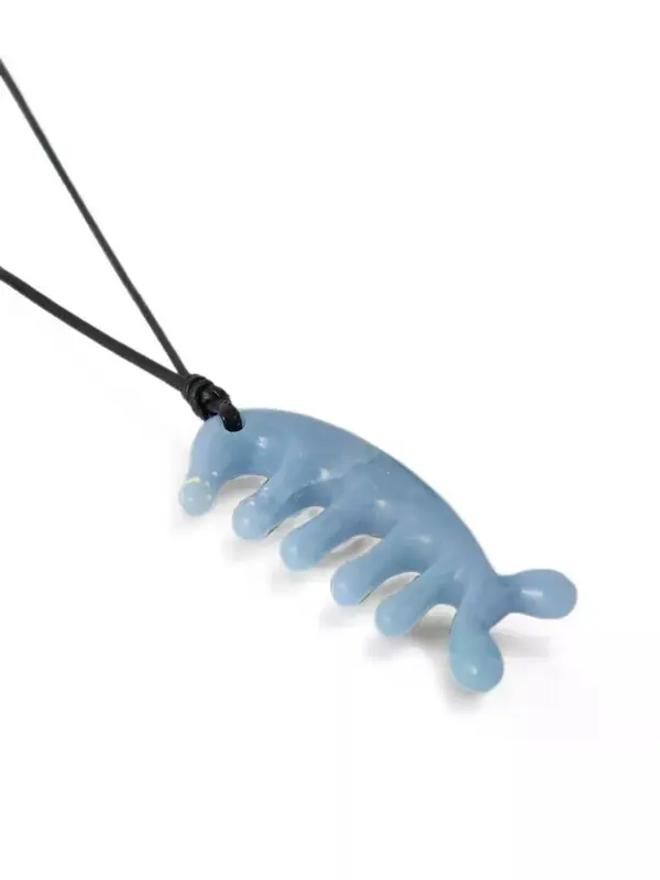 LEMAIRE Beluga Gua Sha Necklace In Angelite - Blue