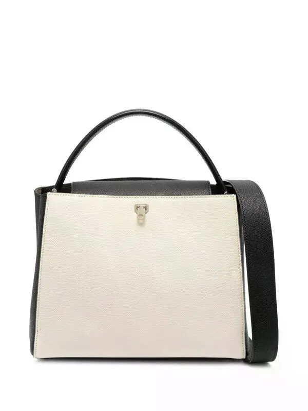 VALEXTRA Medium Brera Leather Tote Bag