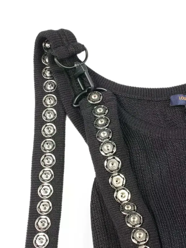 LOUIS VUITTON 2010s Snap-button Rib-knit Dress