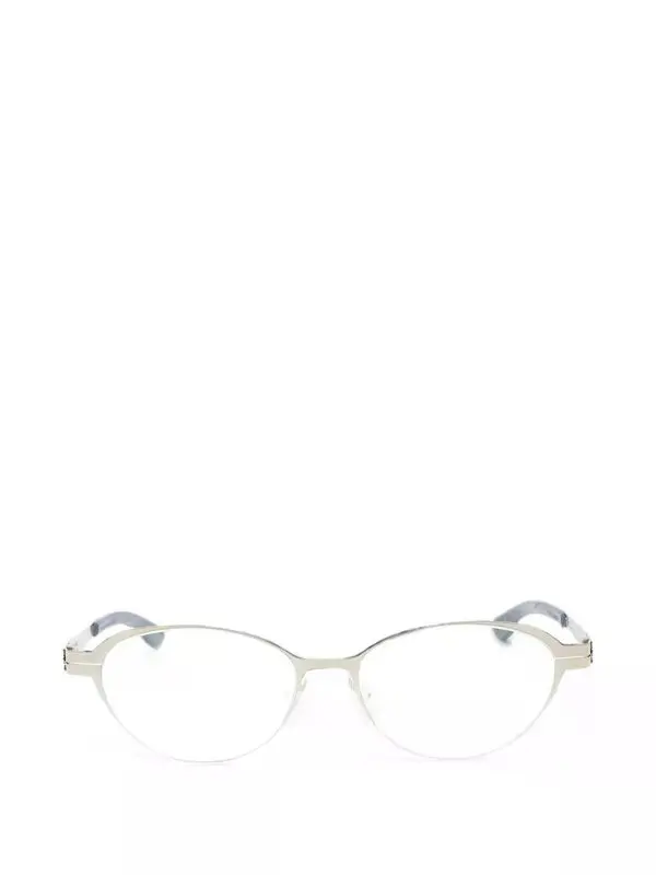 IC! BERLIN Acoustic Round-frame Glasses - Silver