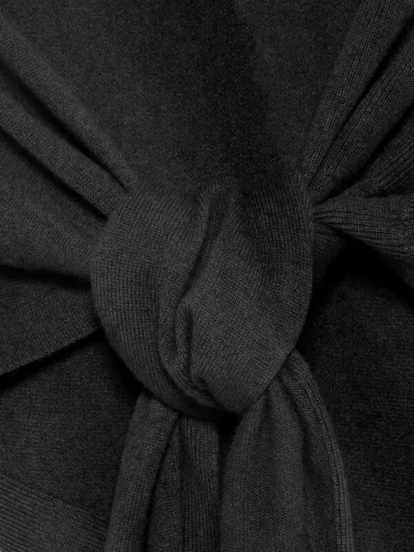 LEMAIRE Fine-knit Wrap Scarf - Grey