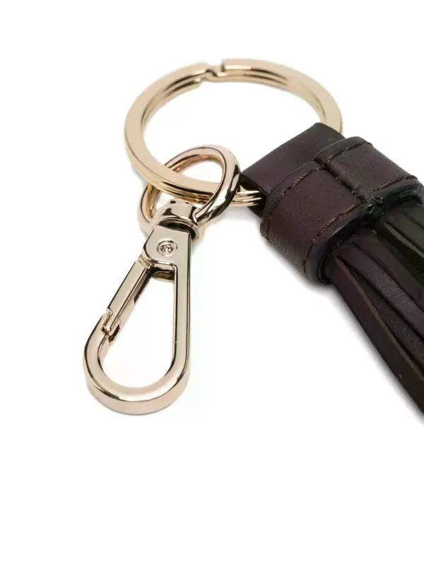 Eleventy Tassel Leather Keyring