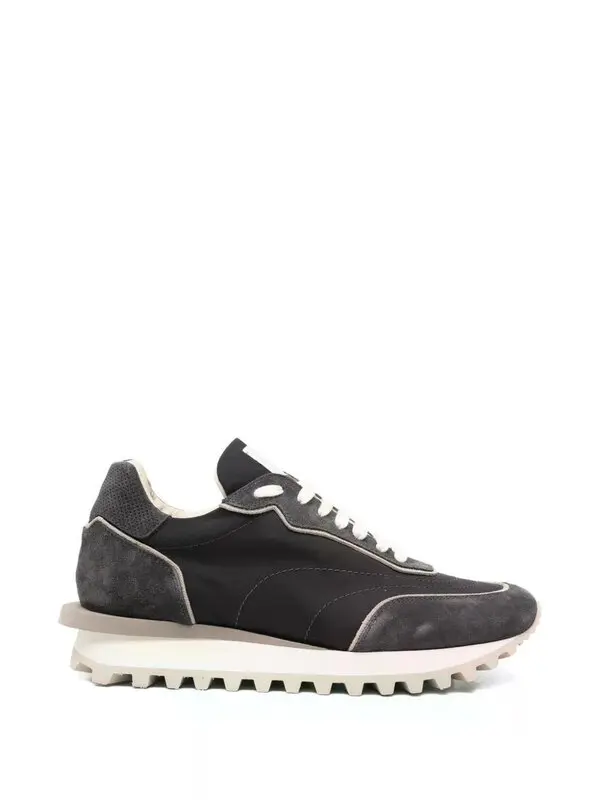 Eleventy Panelled Ridged-sole Sneakers