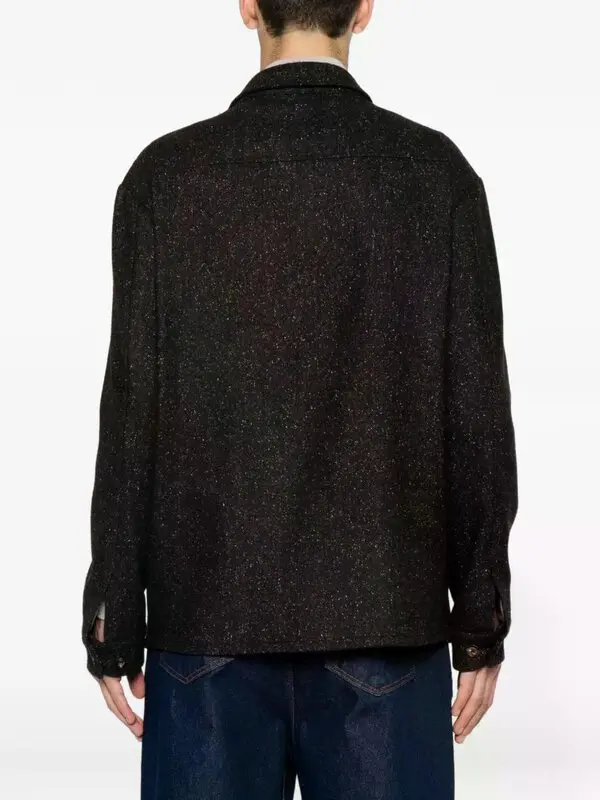 Eleventy Herringbone-weave Shirt Jacket