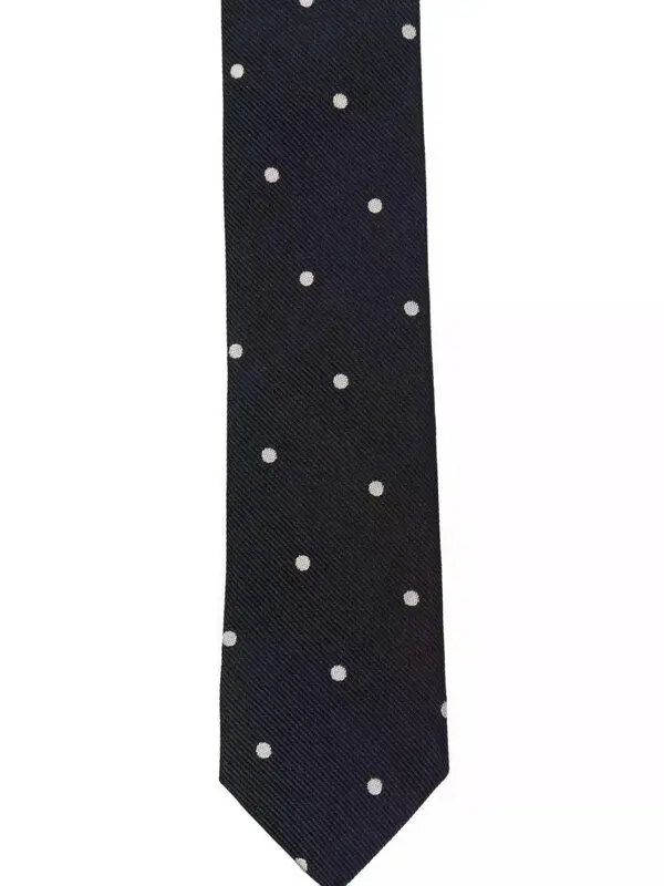 Eleventy Polka-dot Silk Tie
