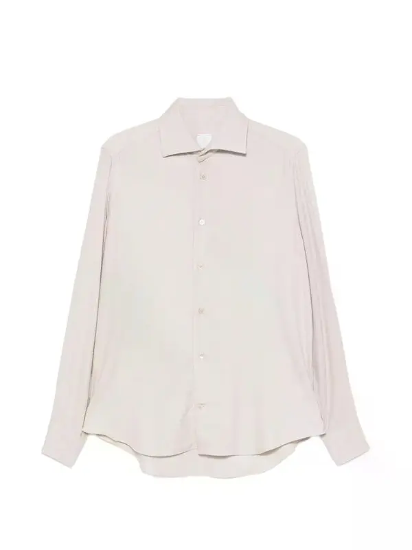 Eleventy Twill-weave Long-sleeve Shirt
