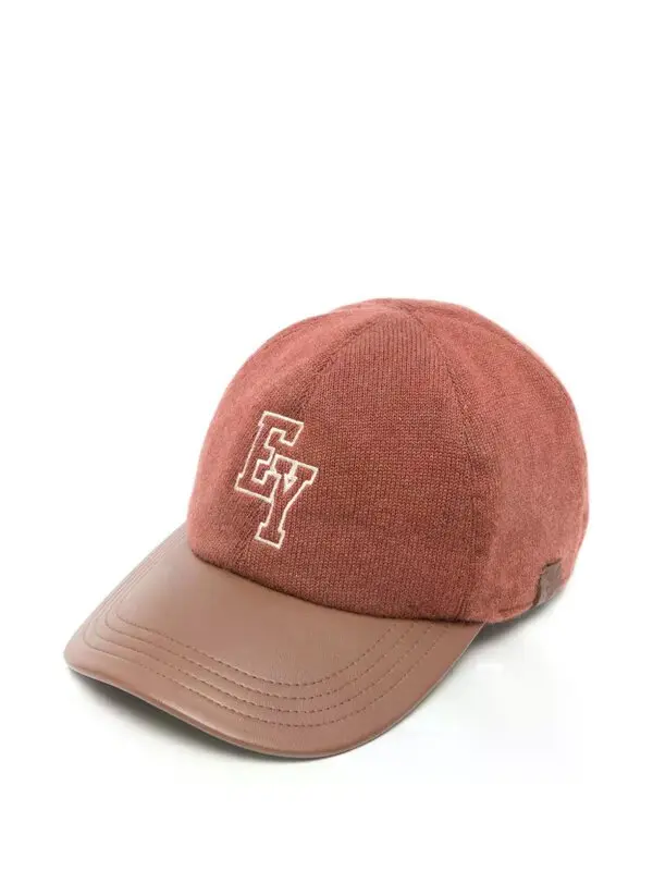 Eleventy Logo-embroidered Cashmere Baseball Cap