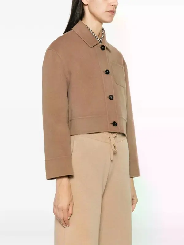 Max Mara Cropped Button-down Jacket