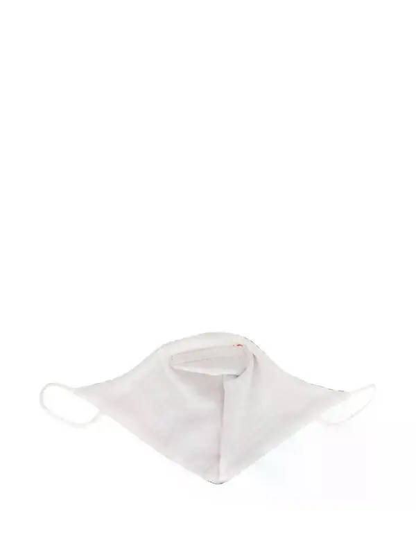 Isaia Gingham-check Face Mask - Red