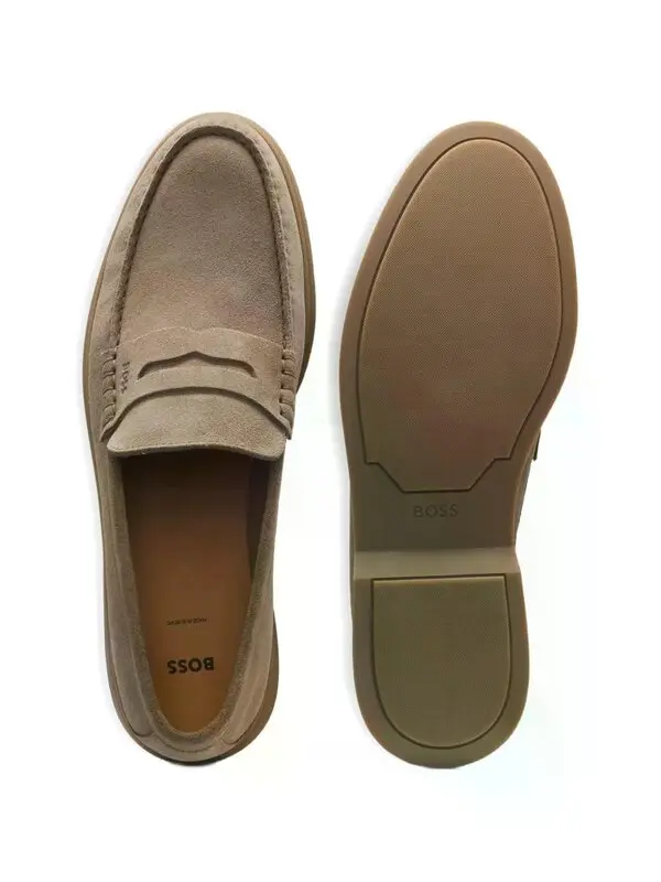 BOSS Suede Penny Loafers