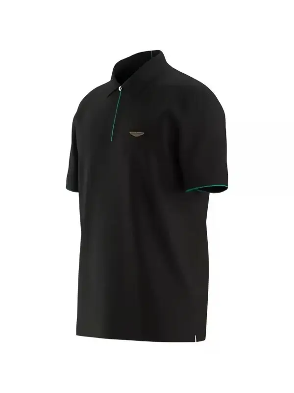 BOSS Logo-patch Tipped Polo Shirt