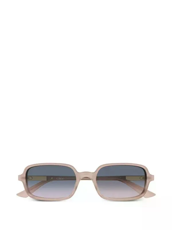 Chloé Rectangle-frame Sunglasses - Neutrals
