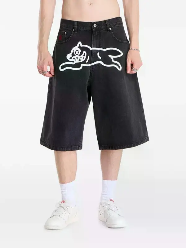 BILLIONAIRE BOYS CLUB - ICE CREAM Running Dog Triple Scoop Denim Shorts - Black