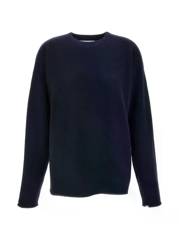 Extreme Cashmere Crew-neck Oversized Sweater - Blue