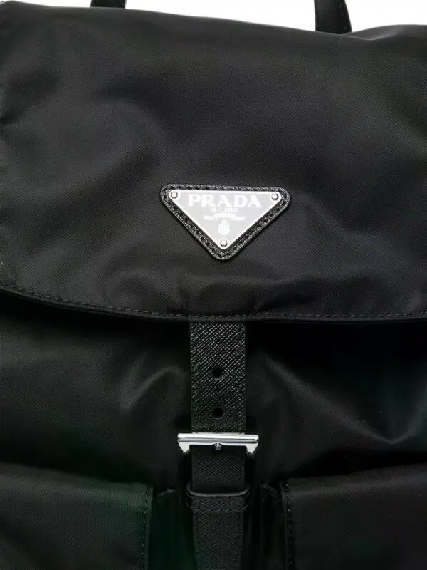 Prada Re-nylon Logo Plaque Backpack