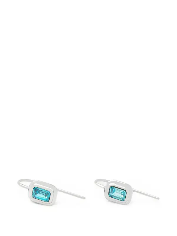 TRUSSARDI Crystal-embellished Drop Earrings - Silver