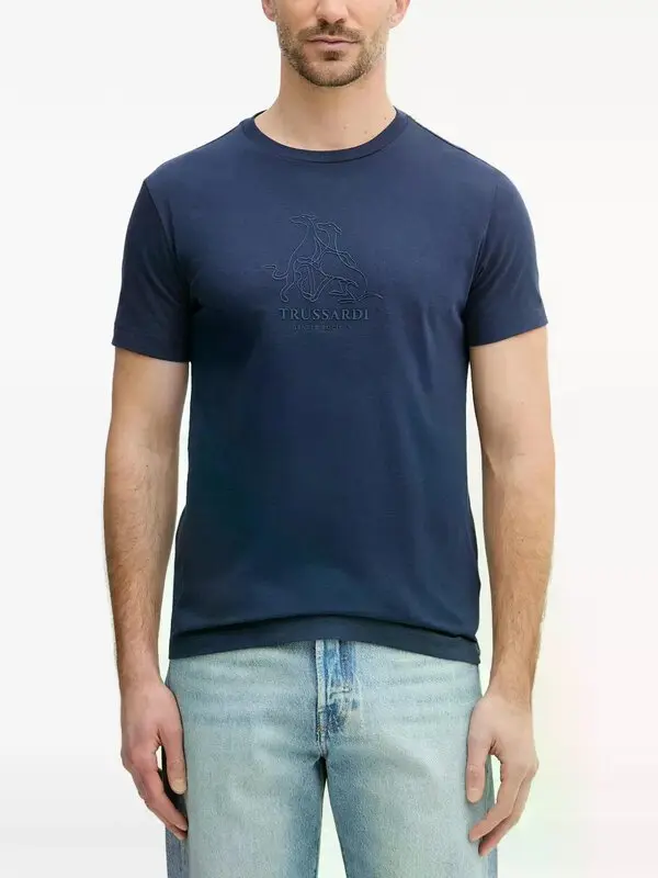 TRUSSARDI Logo-embossed T-shirt