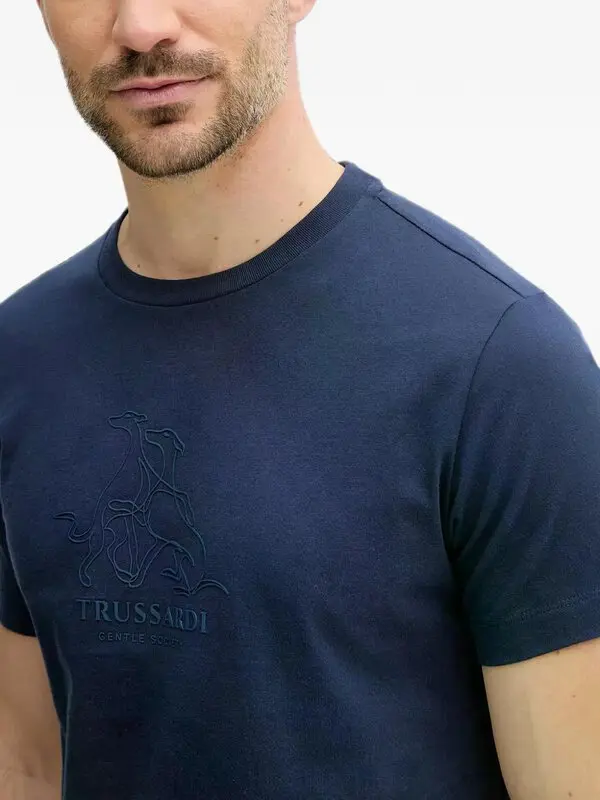 TRUSSARDI Logo-embossed T-shirt