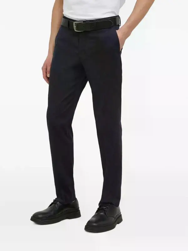 Tiger Of Sweden Button-up Straight-leg Trousers - Blue