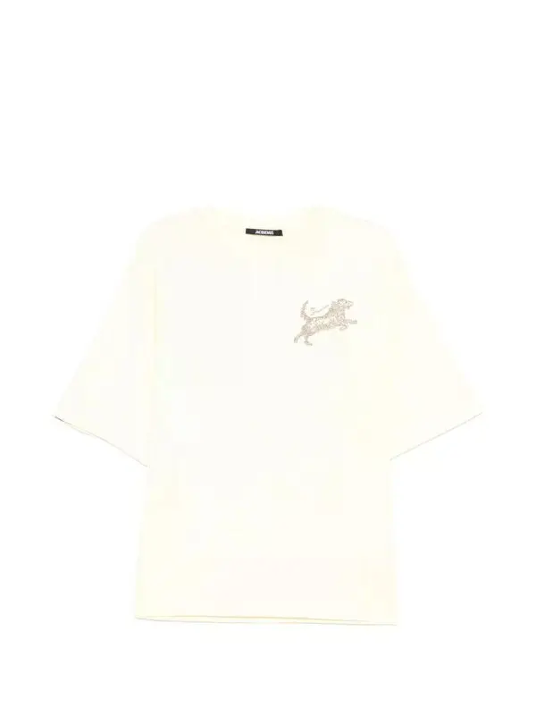 Jacquemus Dog-print Cotton T-shirt