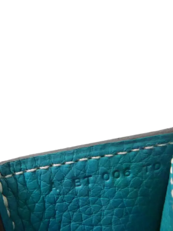 Hermès 2017 31 Halzan Leather Tote Bag - Blue