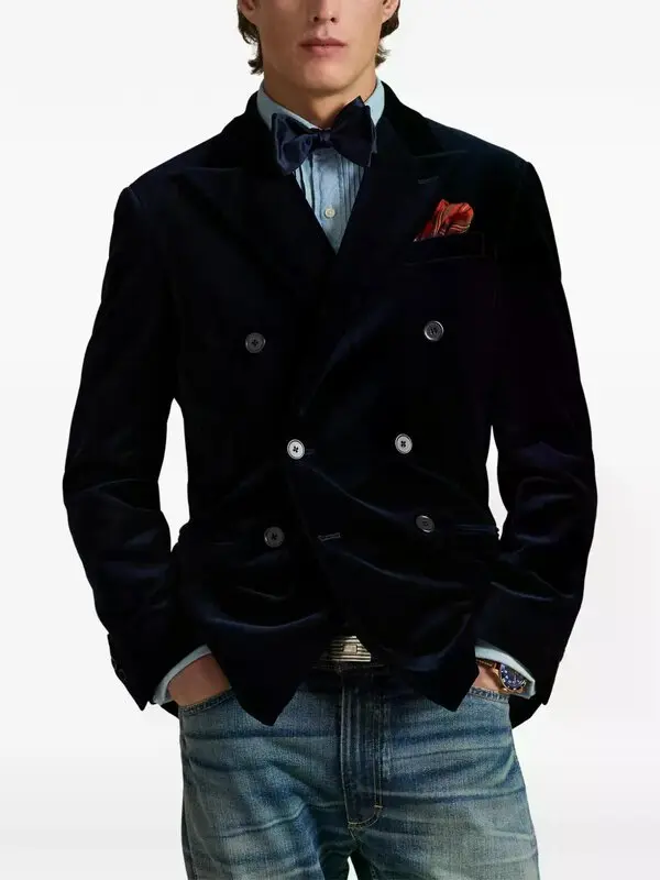 Polo Ralph Lauren Velvet Double-breasted Blazer