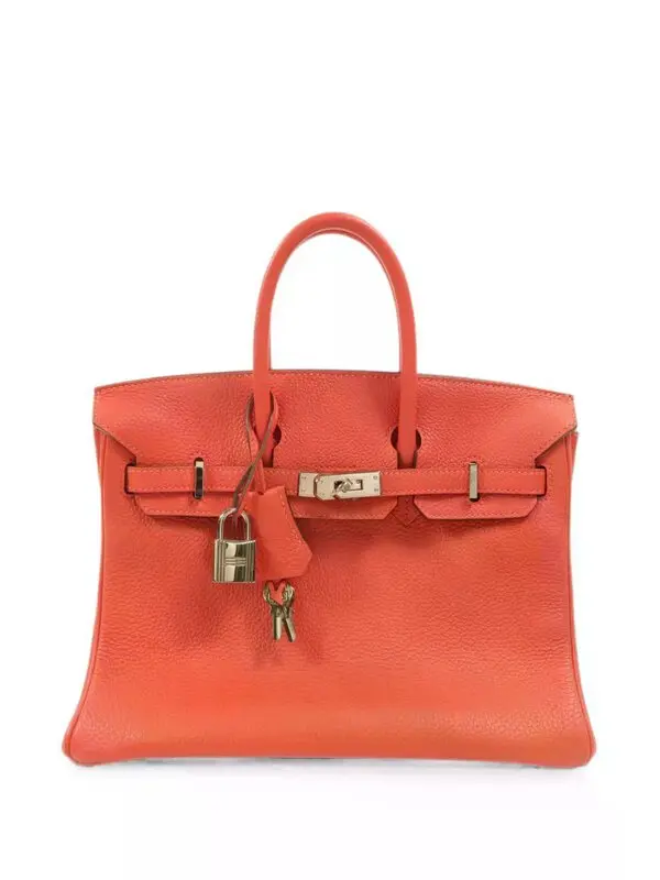 Hermès Birkin 25 Togo Leather Handbag - Orange