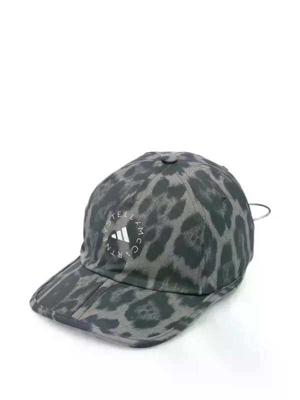 Adidas By Stella McCartney Leopard-print Logo-print Cap