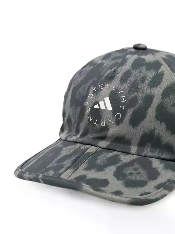 Adidas By Stella McCartney Leopard-print Logo-print Cap
