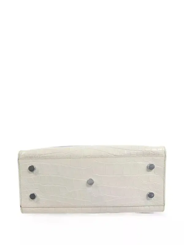 Saint Laurent Croc-effect Tote Bag