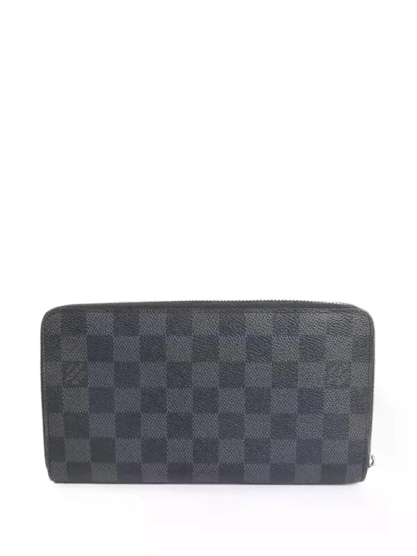 LOUIS VUITTON Damier Graphite Zippy Organizer Long Wallet - Grey