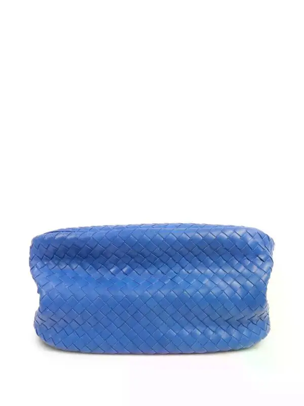 Bottega Veneta Woven Leather Top Handle Bag - Blue