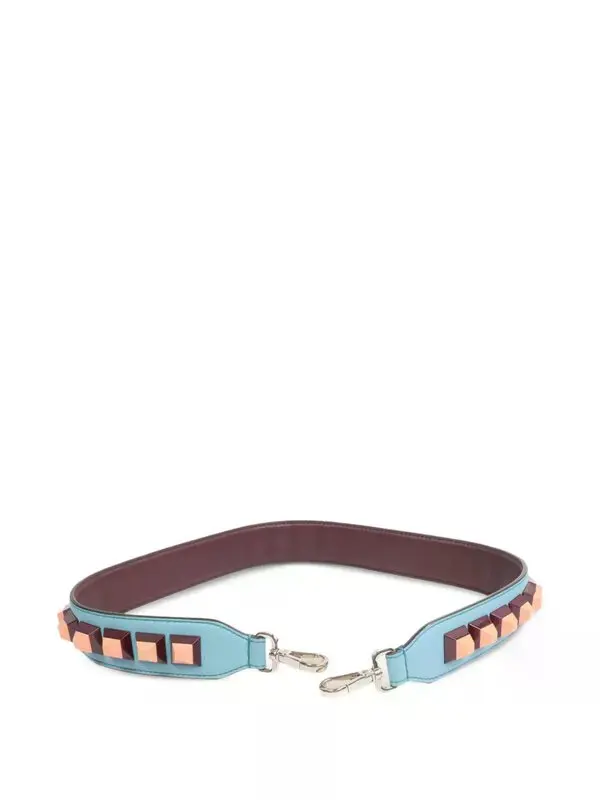 Fendi Leather Bag Strap With Stud Embellishments