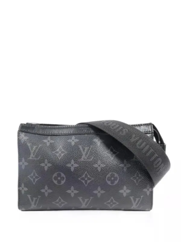LOUIS VUITTON Monogram Gaston Shoulder Bag - Black