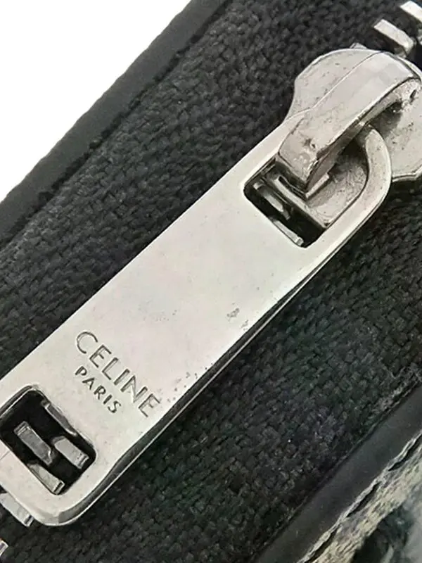 Celine Triomphe Coated Canvas Horizontal Pouch Crossbody Bag