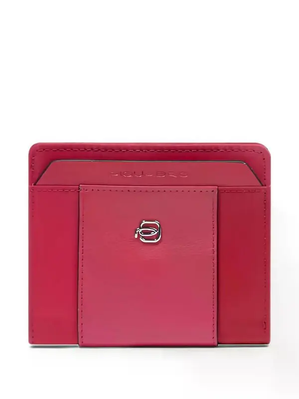PIQUADRO Logo-plaque Leather Card Holder