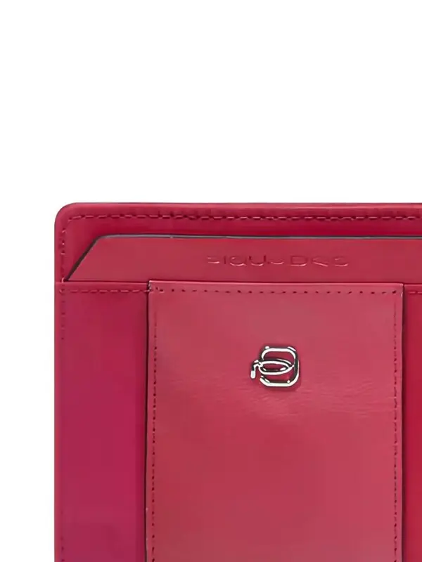 PIQUADRO Logo-plaque Leather Card Holder