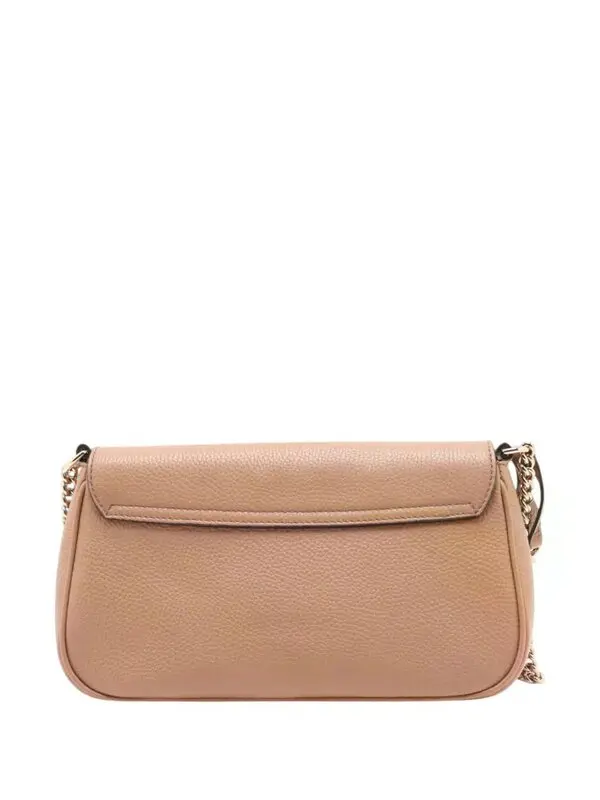 Gucci 2016-2026 Medium Calfskin Soho Chain Flap Crossbody Bag - Brown