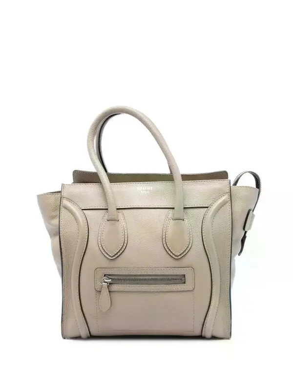 Celine 2011 Micro Leather Luggage Tote Bag
