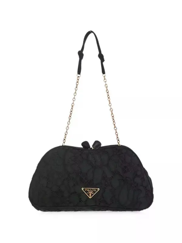 Prada 1990-2000s Lace Chain Shoulder Bag
