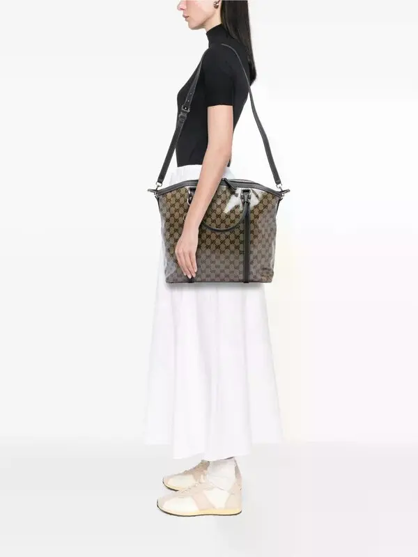 Gucci Large Gg Crystal Charm Dome Satchel
