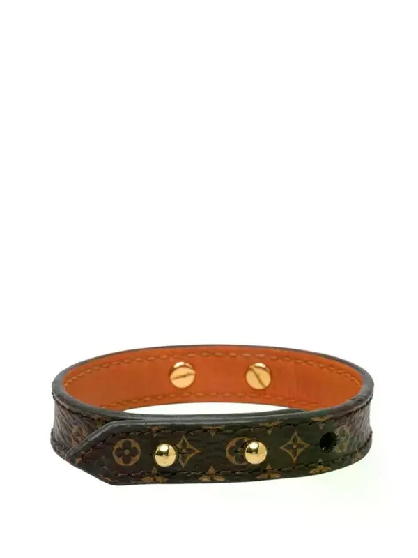 LOUIS VUITTON Monogram Logomania Bracelet 17