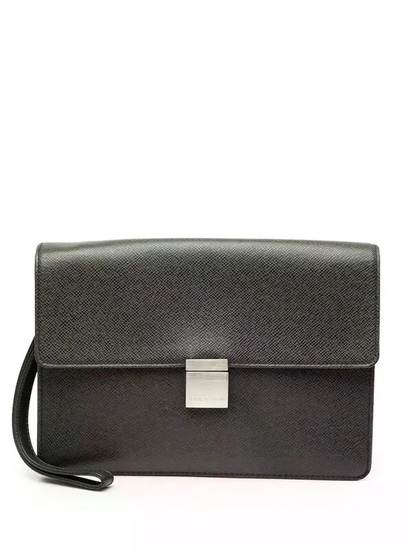 LOUIS VUITTON 2004 Taiga Selenga Clutch Bag