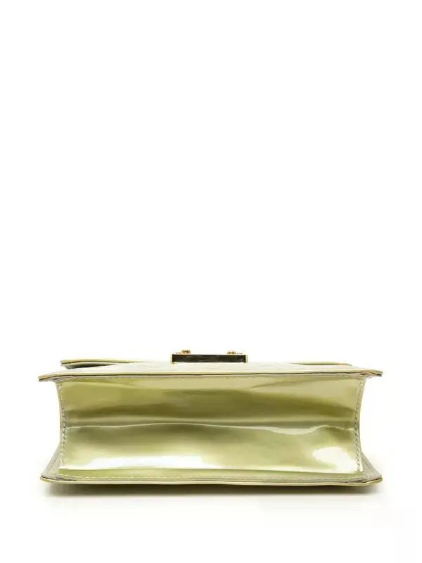 LOUIS VUITTON 2001 Monogram Vernis Spring Street Satchel - Yellow