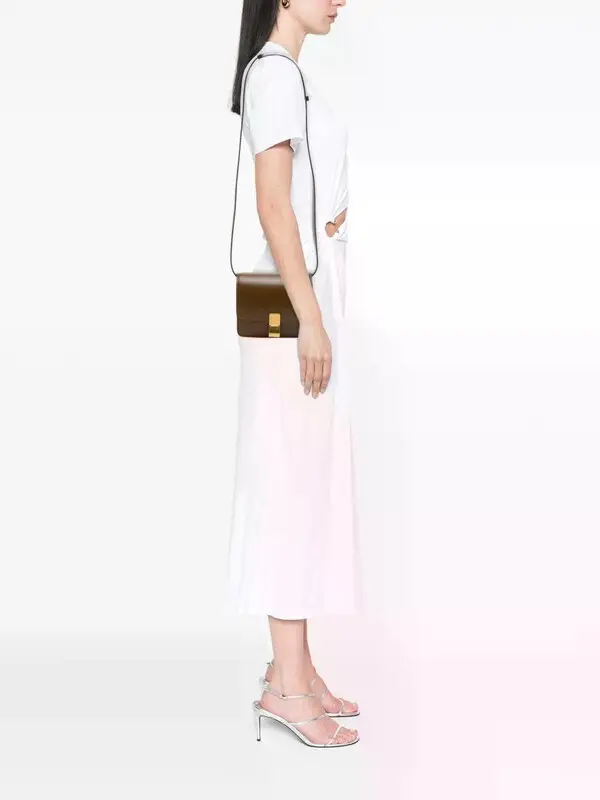 Celine Calfskin Classic Box Crossbody Bag - Brown