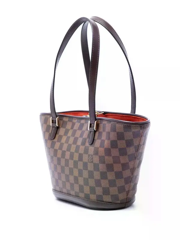 LOUIS VUITTON 2004 Damier Ebene Manosque Pm Shoulder Bag