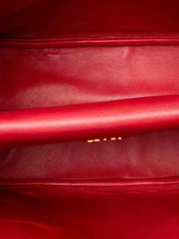 Prada Saffiano Trimmed Canapa Double Satchel