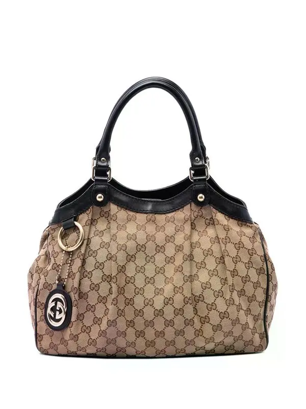 Gucci 2016-2026 Medium Gg Canvas Sukey Tote Bag - Neutrals
