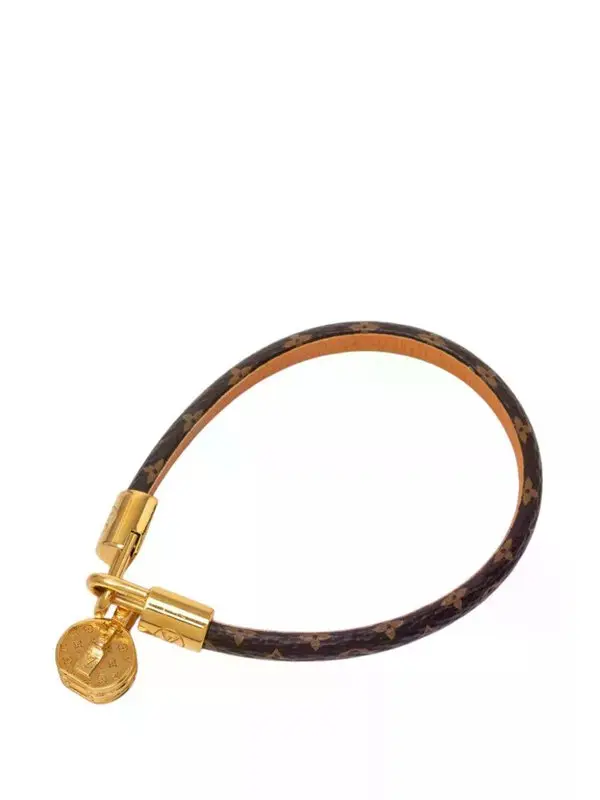 LOUIS VUITTON 2019 Monogram Tribute Charm Bracelet Costume Bracelet