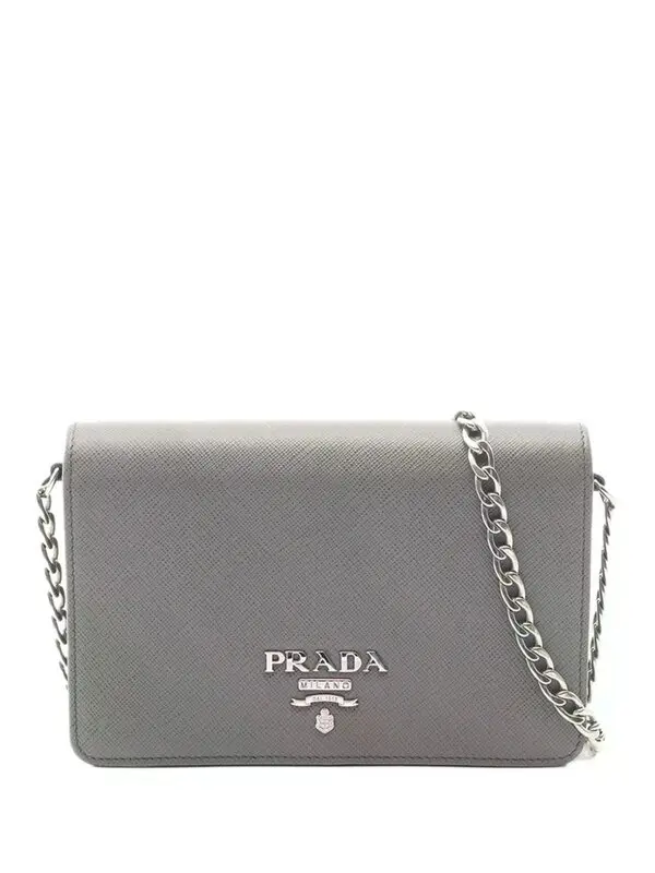 Prada 2013-2019 Saffiano Wallet On Strap Crossbody Bag